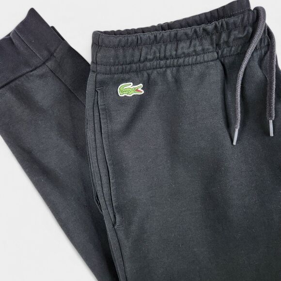 Lacoste | Pants | Lacoste Sport Tapered Fleece Joggers Mens Xxl Black ...